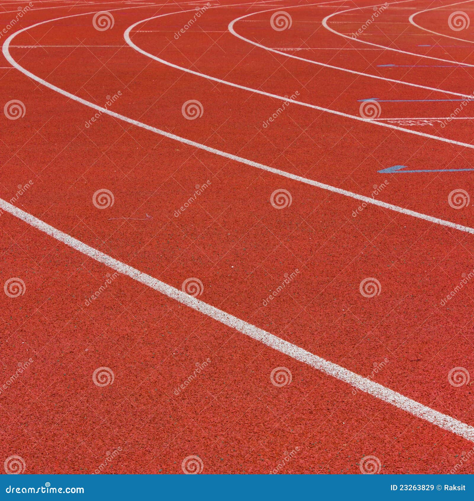 Red Running Track stock image. Image of curve, track - 23263829