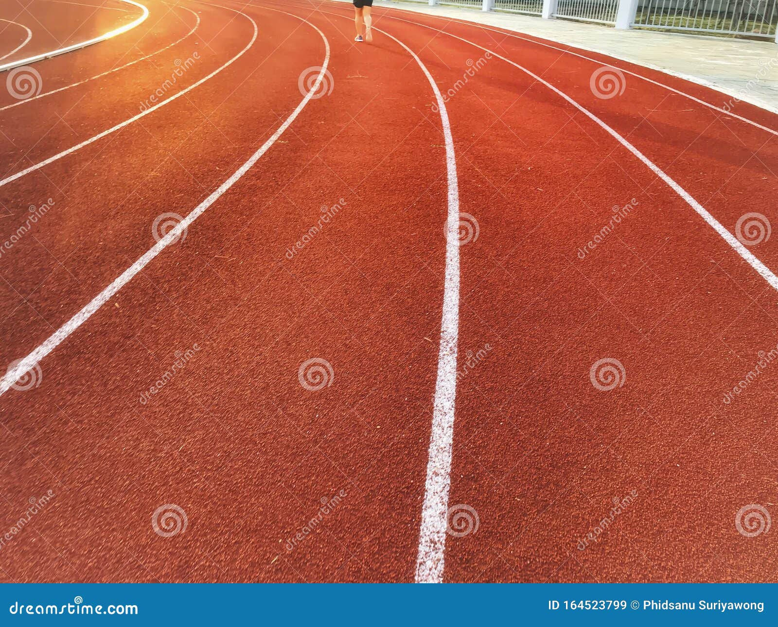 Red running track stock image. Image of competition - 164523799