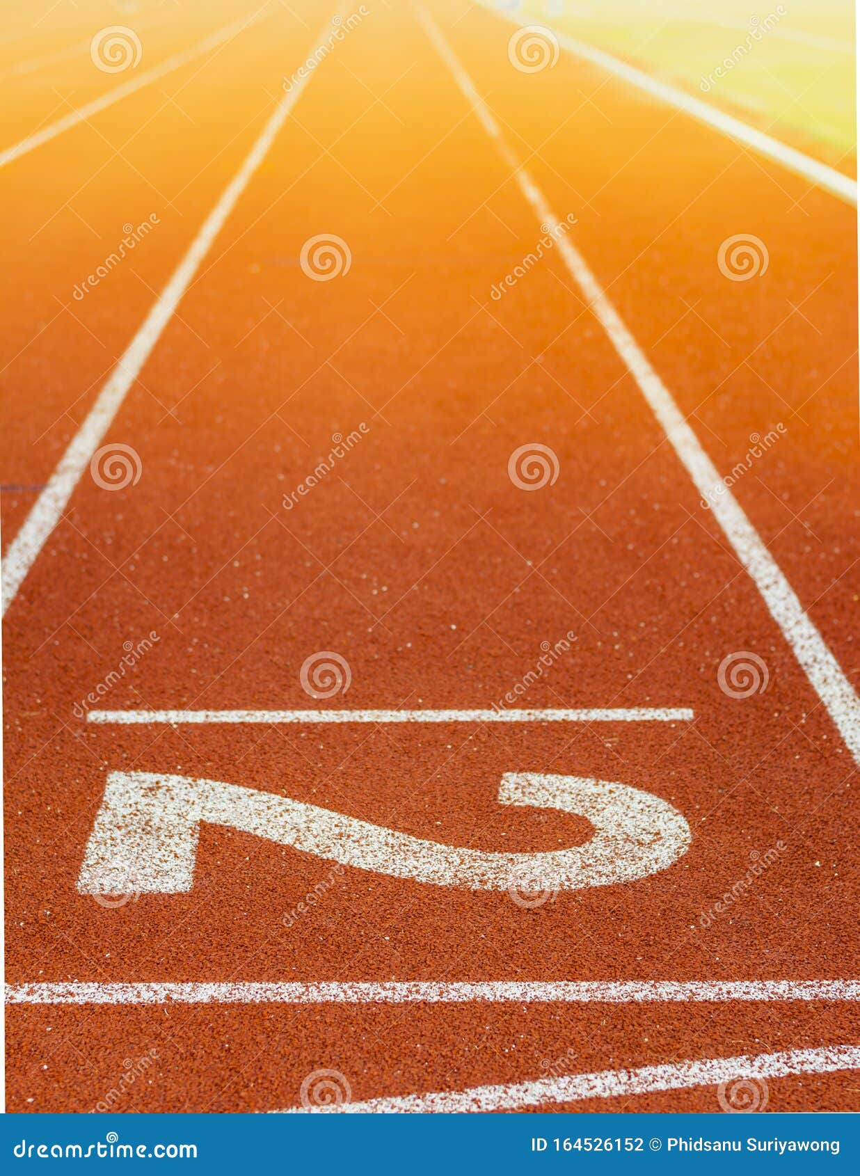 Red running track stock photo. Image of competition - 164526152