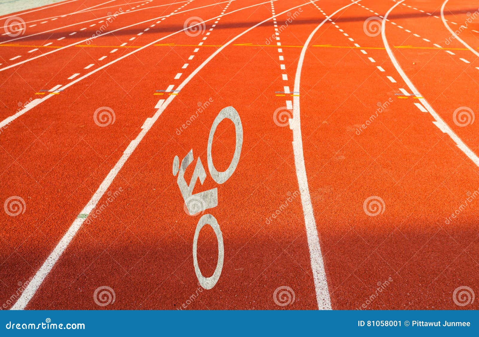 Red running track stock image. Image of relay, running - 81058001