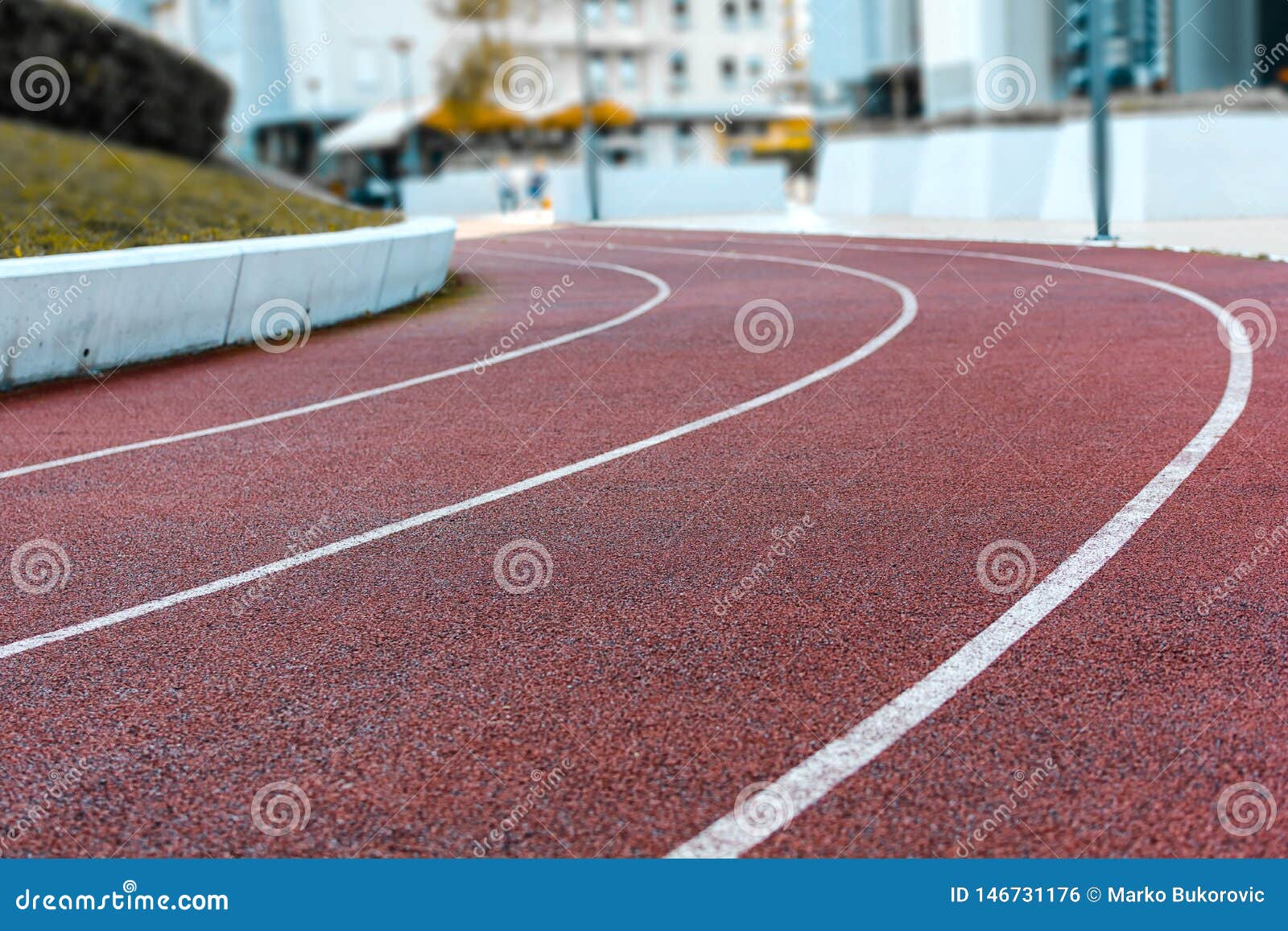 Red Running Track Sports Texture Surface Stock Photo - Image of grainy ...