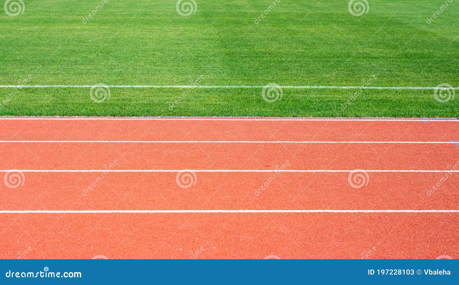 Red running track stock image. Image of sport, outdoor - 197228103