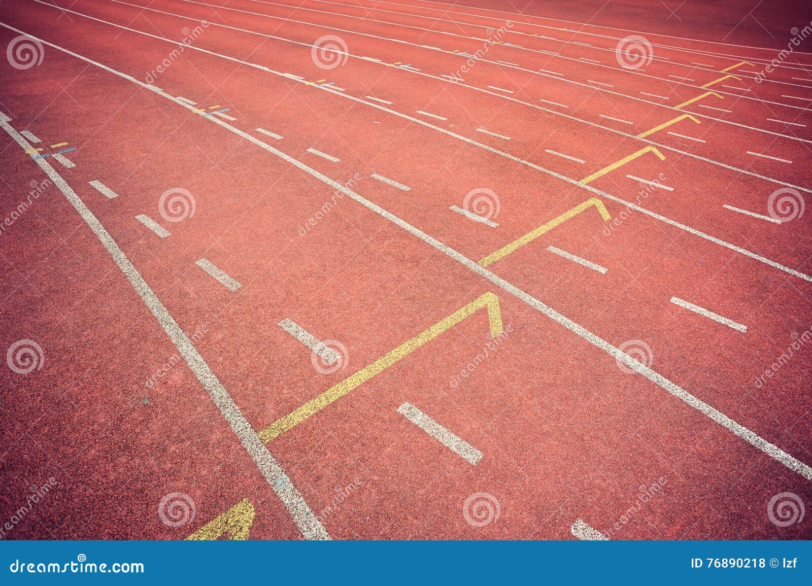 Red running track stock photo. Image of striped, healthy - 76890218