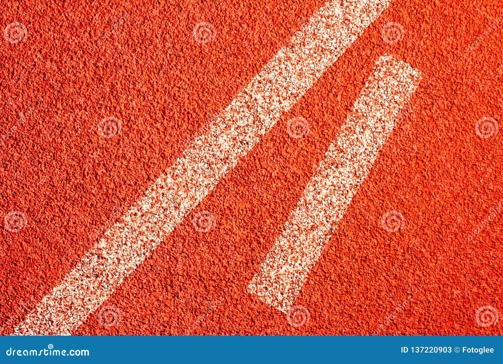 Red Running Track Synthetic Rubber on the Athletic Stadium Stock Image ...