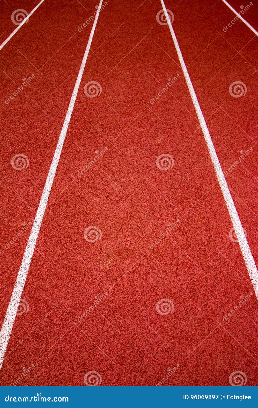 Red Running Track Synthetic Rubber on the Athletic Stadium. Stock Image ...