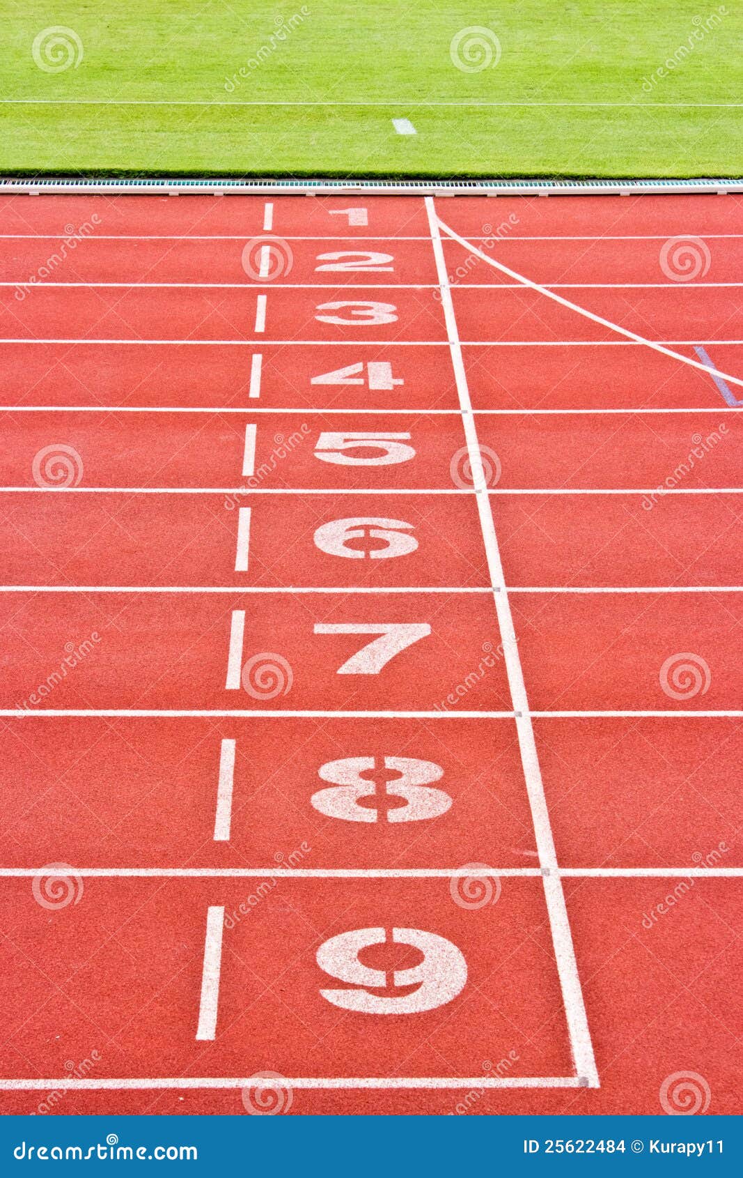 Red running tracks stock photo. Image of grid, racecourse - 25622484