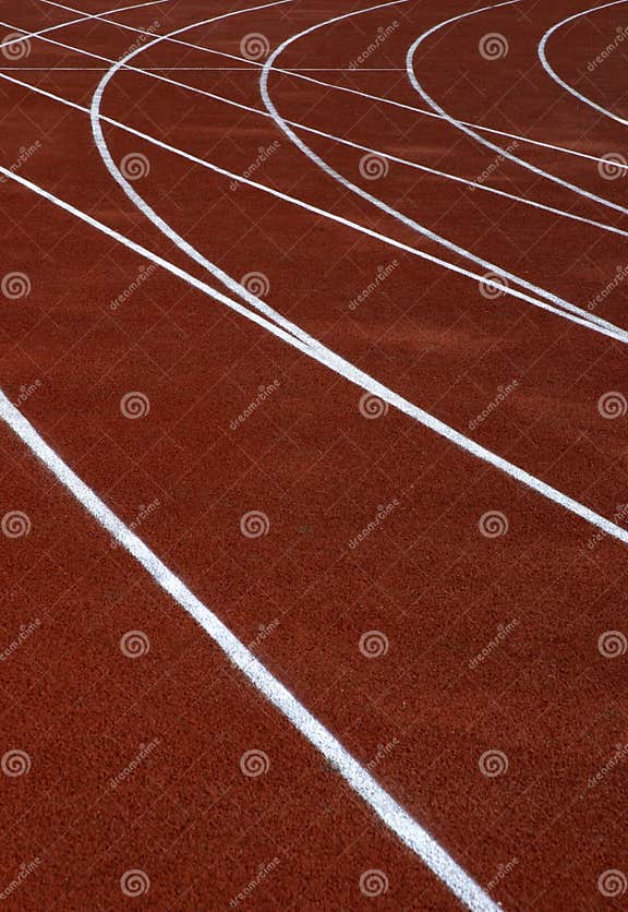 Red running tracks stock photo. Image of beautiful, defeat - 258450