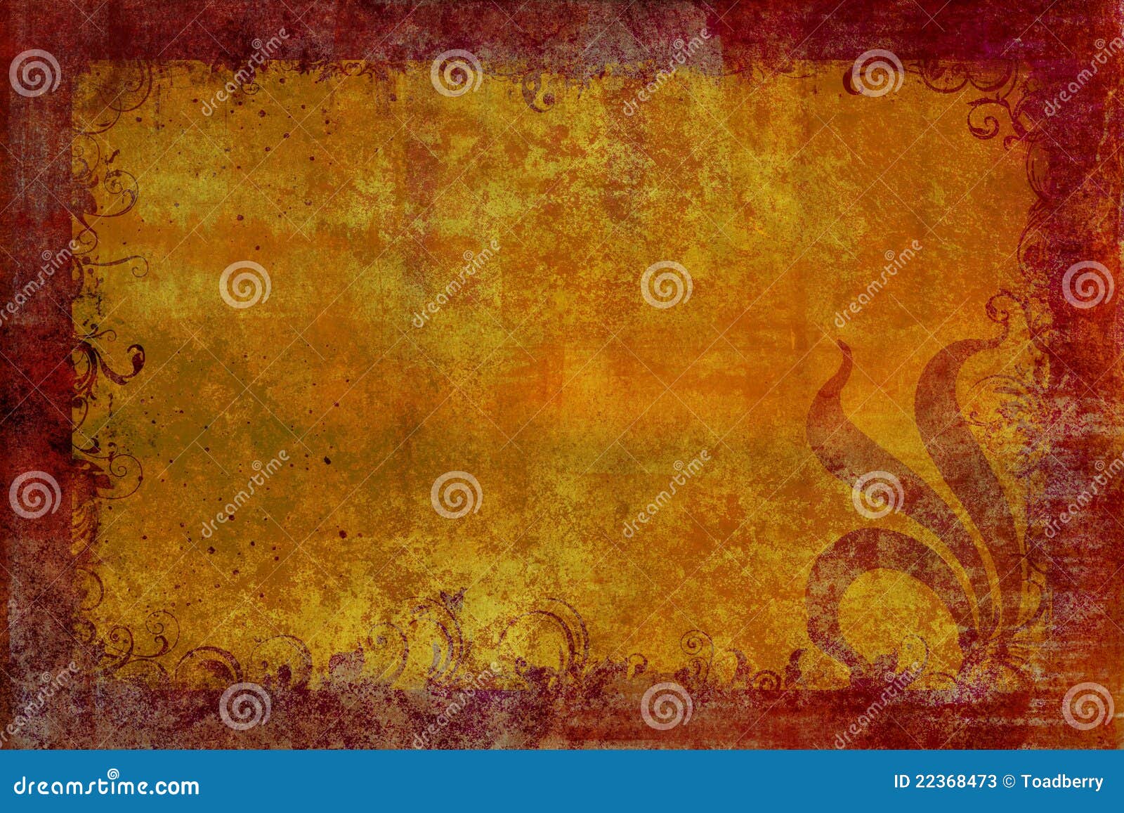 Red Rust Background With Gold Leaf Royalty-Free Stock Photography ...