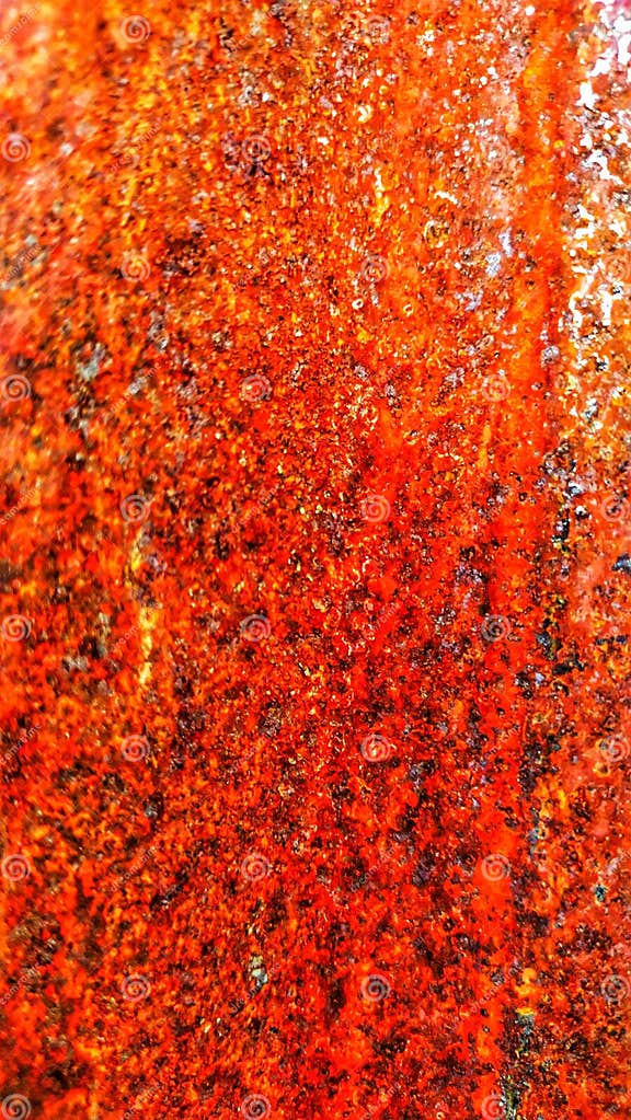 Red Rust Color Texture on Iron Plate Stock Image - Image of korosi ...