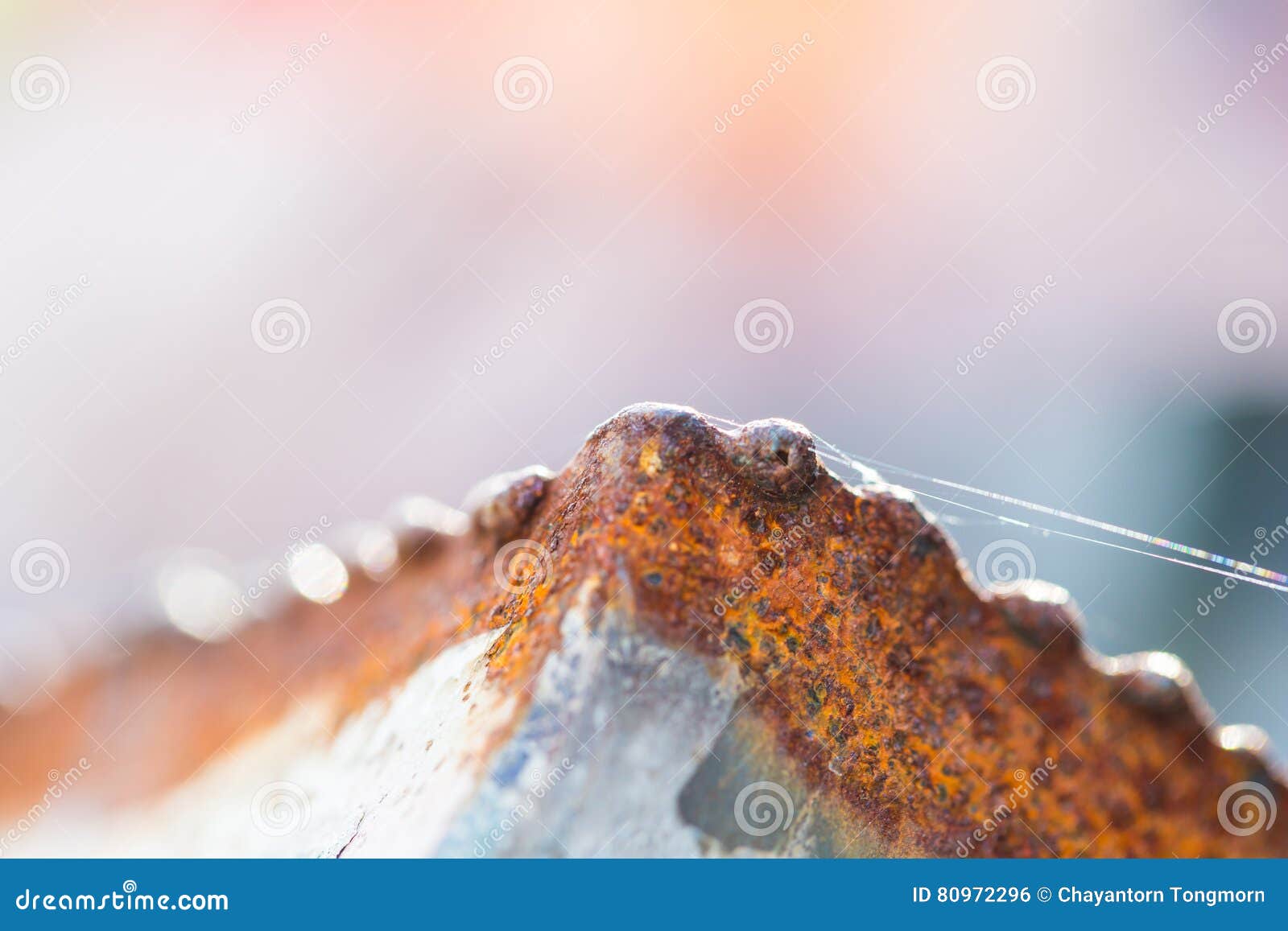 Red Rust on the Edges of the Cut Steel Stock Photo - Image of edges ...