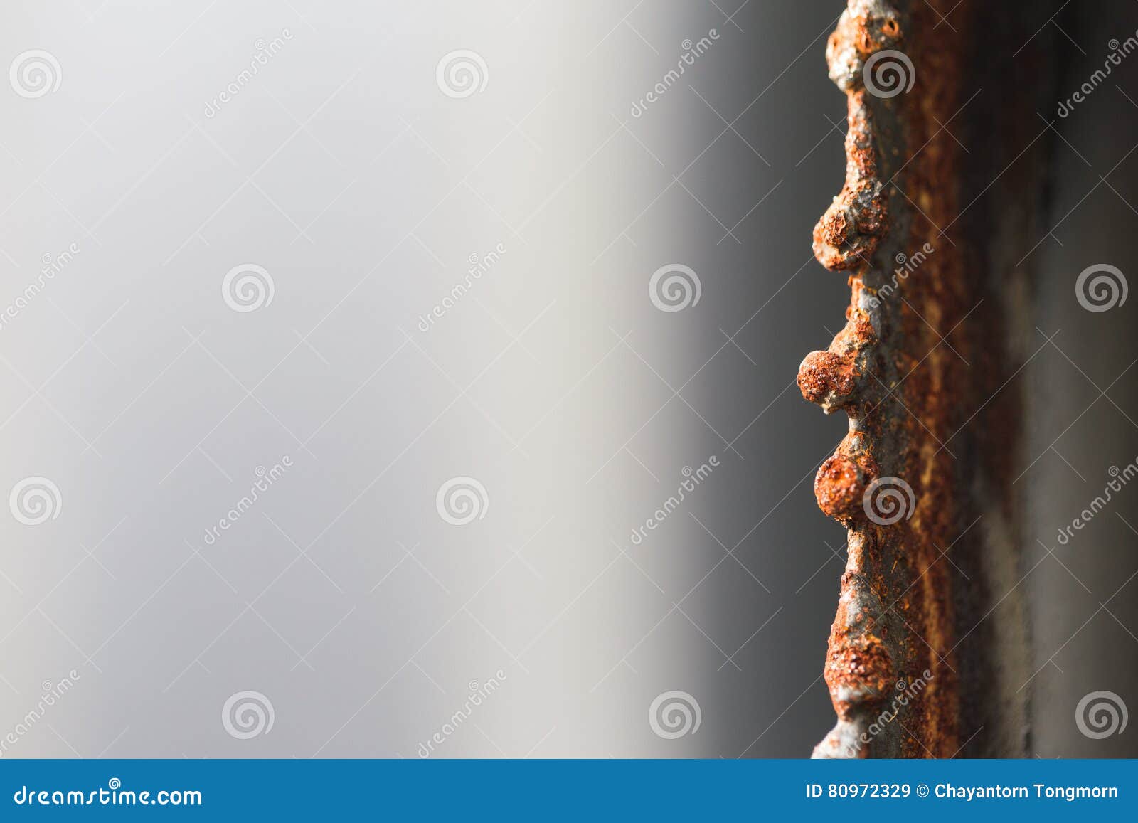 Red Rust on the Edges of the Cut Steel Stock Image - Image of corrosion ...