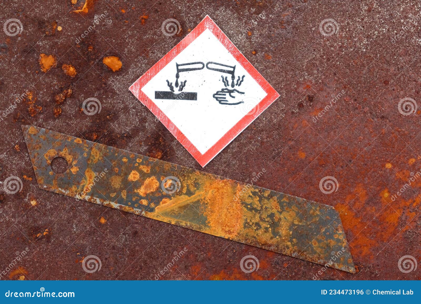 Red Rust on the Old Metal Surface Stock Photo - Image of oxide, fence ...