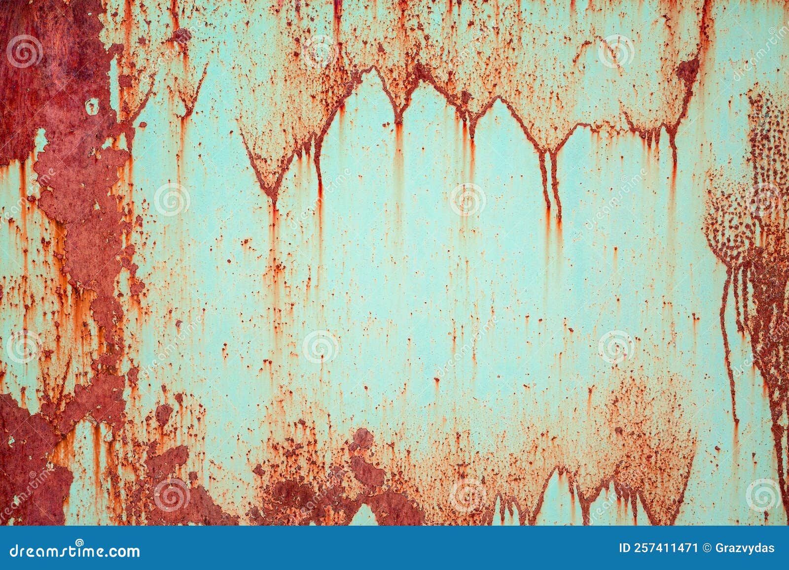 Red Rust Texture on a Blue Background Stock Image - Image of rusty ...