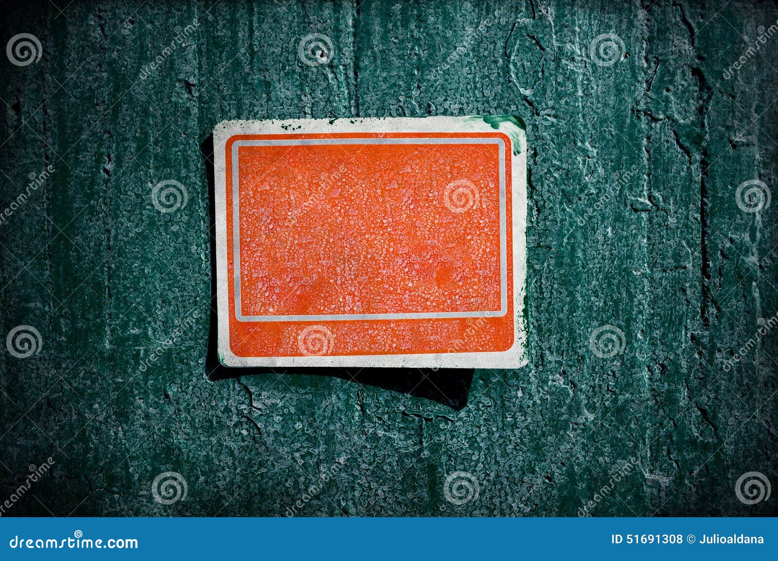Red Rusty Grungy Old Sign on a Cement Wall Stock Photo - Image of ...