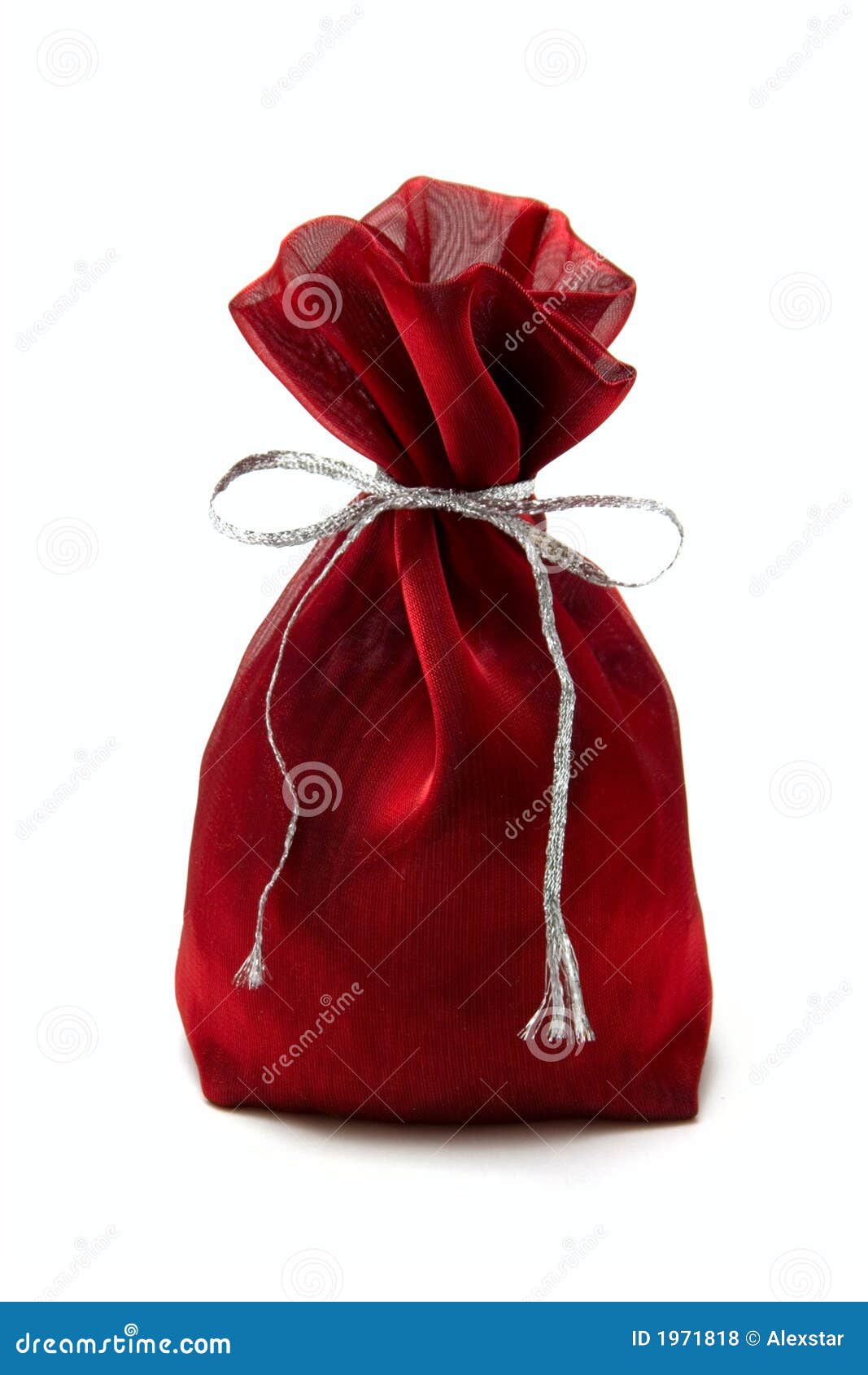 Red sack stock photo. Image of vibrant, silver, christmas - 1971818