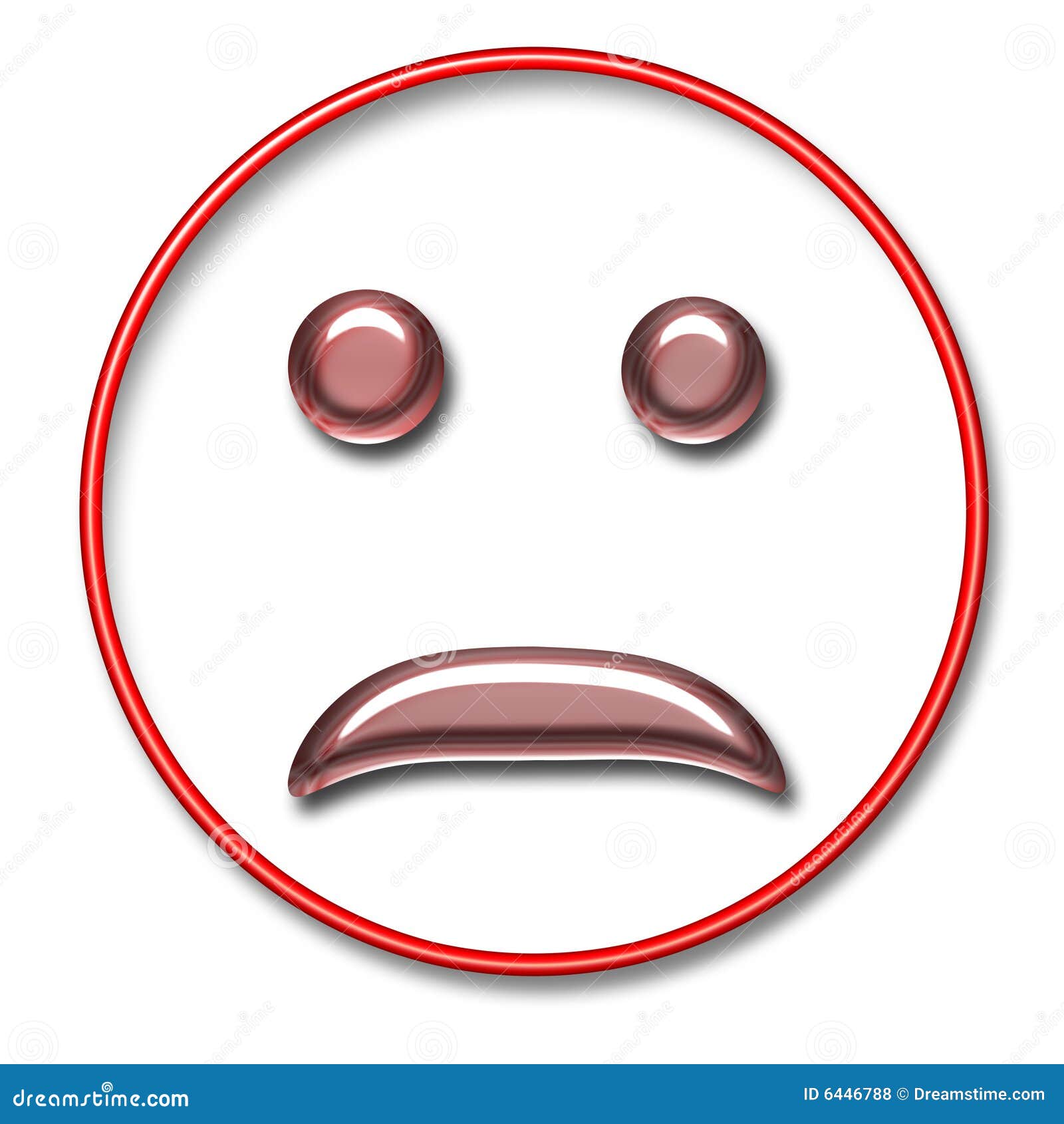 Red sad smiley stock photo. Image of character, green - 6446788