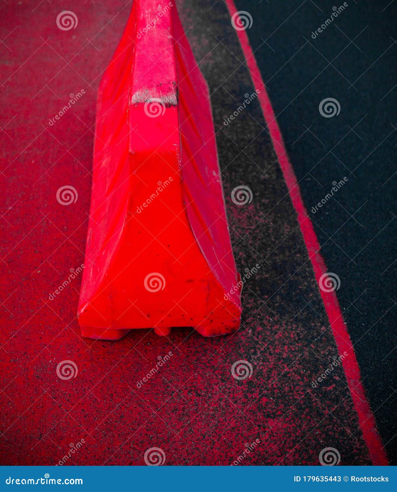 Red safety barrier stock image. Image of boundary, pedestrian - 179635443