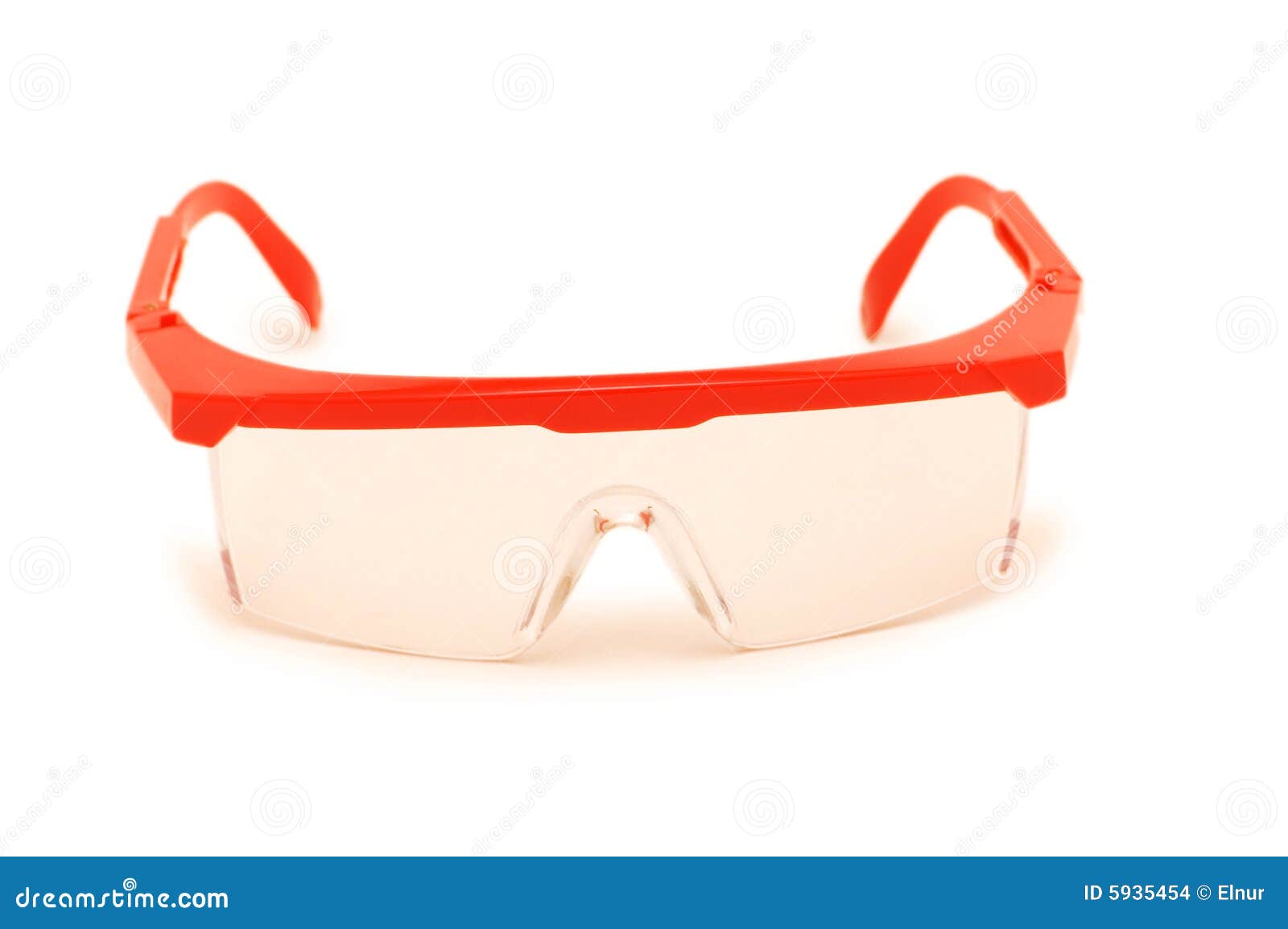 Red Safety Glasses Isolated Stock Photo - Image of care, tinted: 5935454