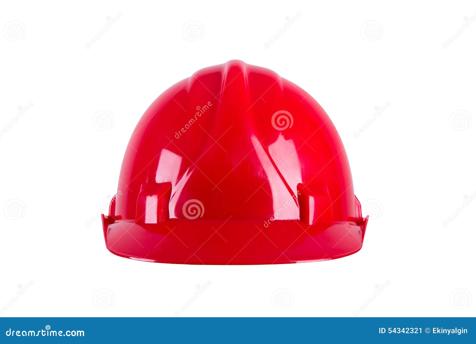 Red Safety Helmet stock image. Image of safety, single - 54342321