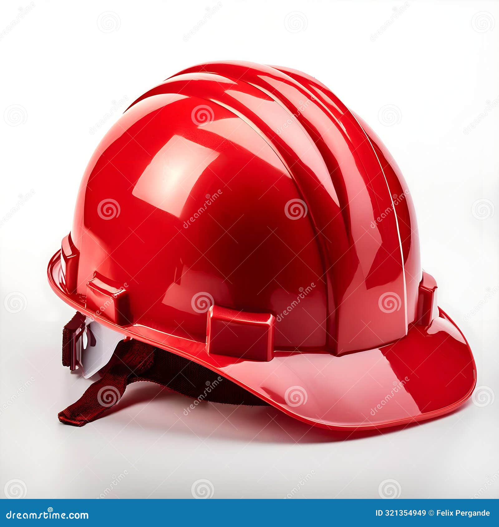 Red safety helmet stock illustration. Illustration of hardhat - 321354949