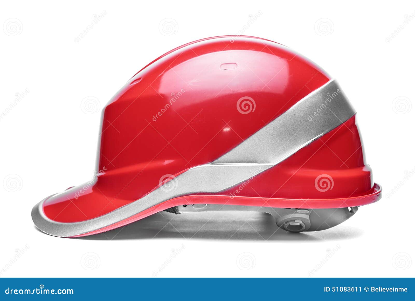 Red safety helmet stock image. Image of health, headgear - 51083611
