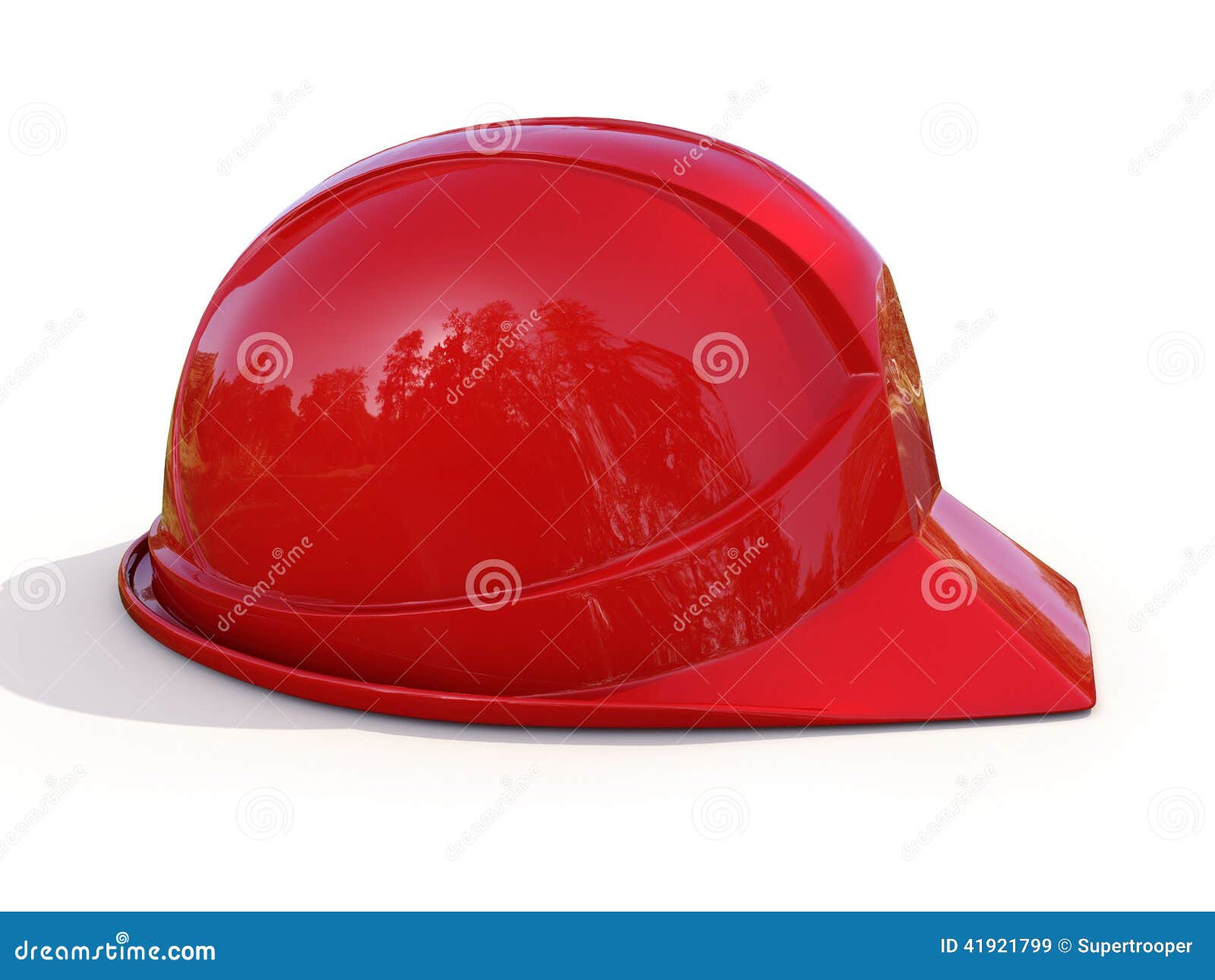 Red safety helmet stock illustration. Illustration of coveralls - 41921799