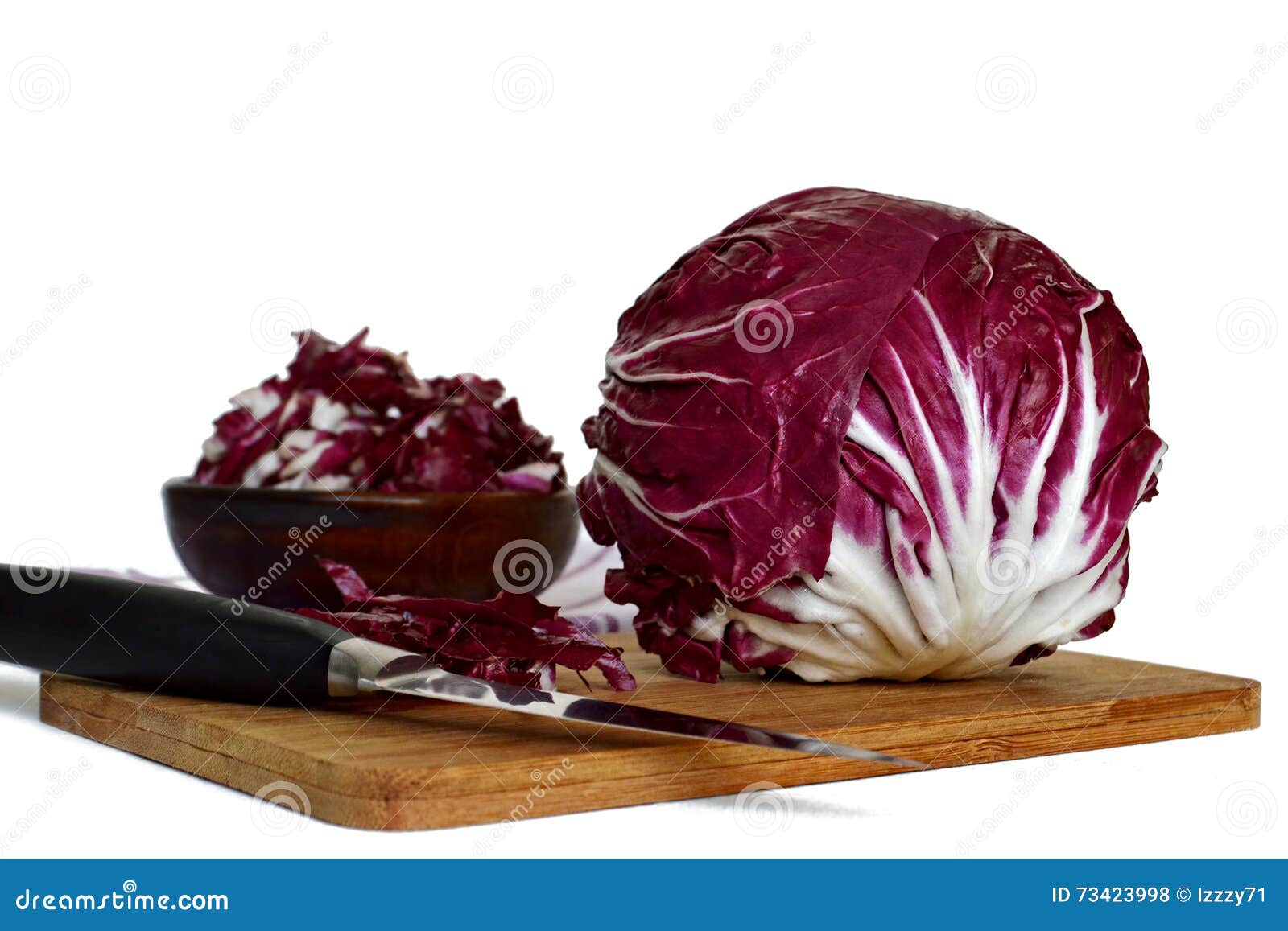 Red salad stock photo. Image of organic, radicchio, studio - 73423998