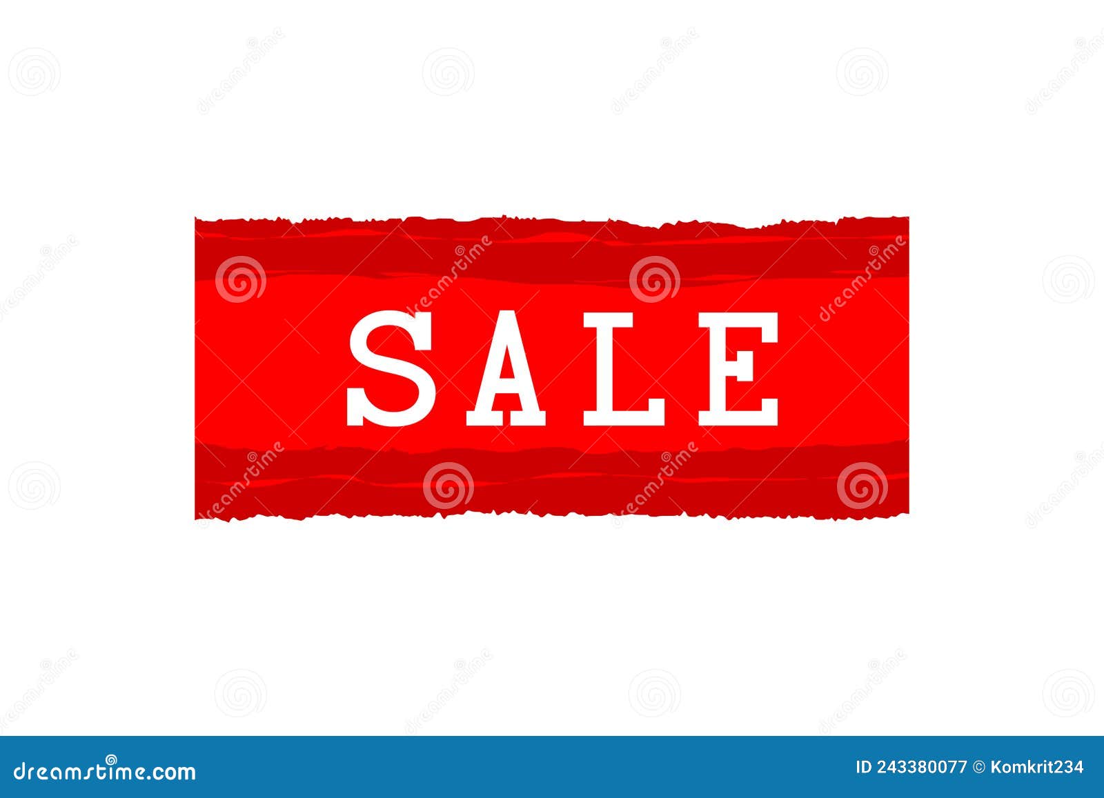 Red Sale Discount Label Sign on White Background Stock Image - Image of ...