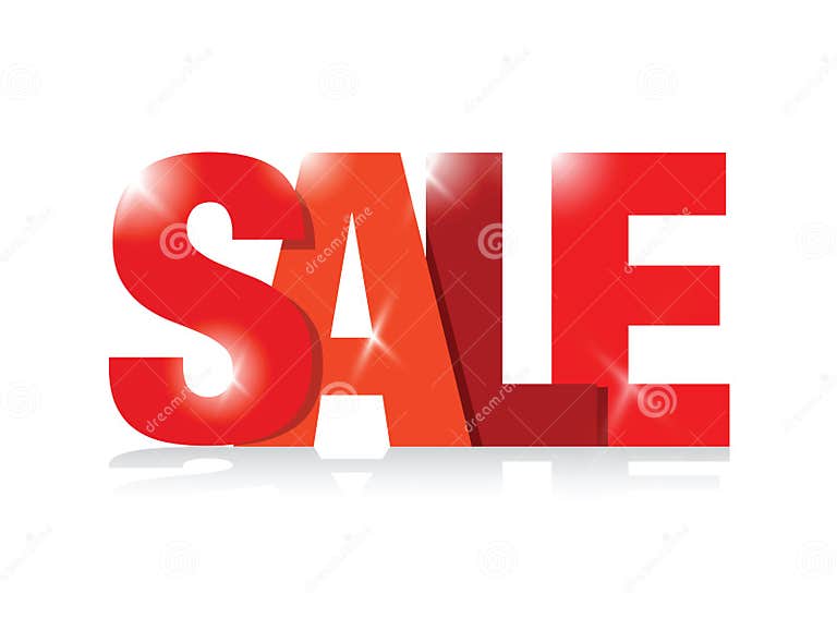 Red sale sign stock illustration. Illustration of percent - 94715930