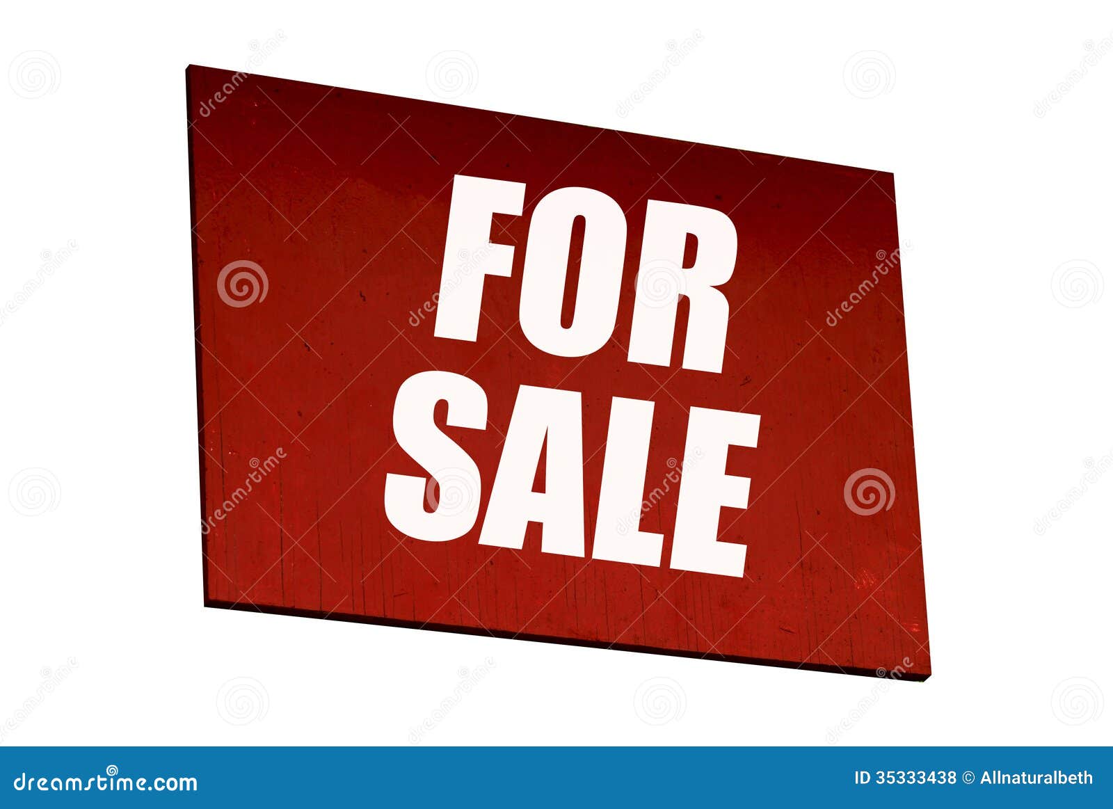 Red for sale sign stock photo. Image of text, wooden - 35333438
