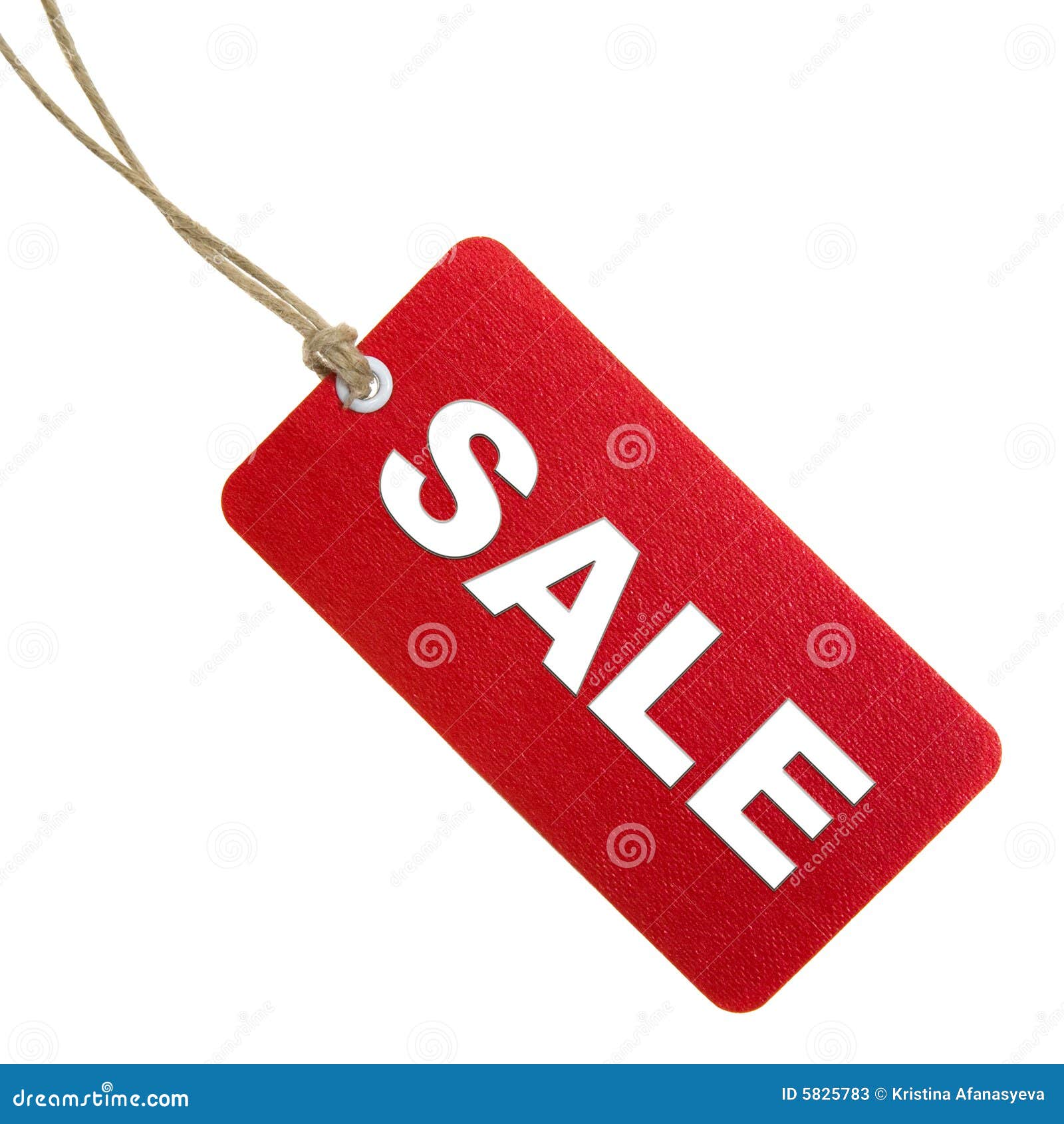 Red Sale Tag stock image. Image of attached, hanging, gift - 5825783
