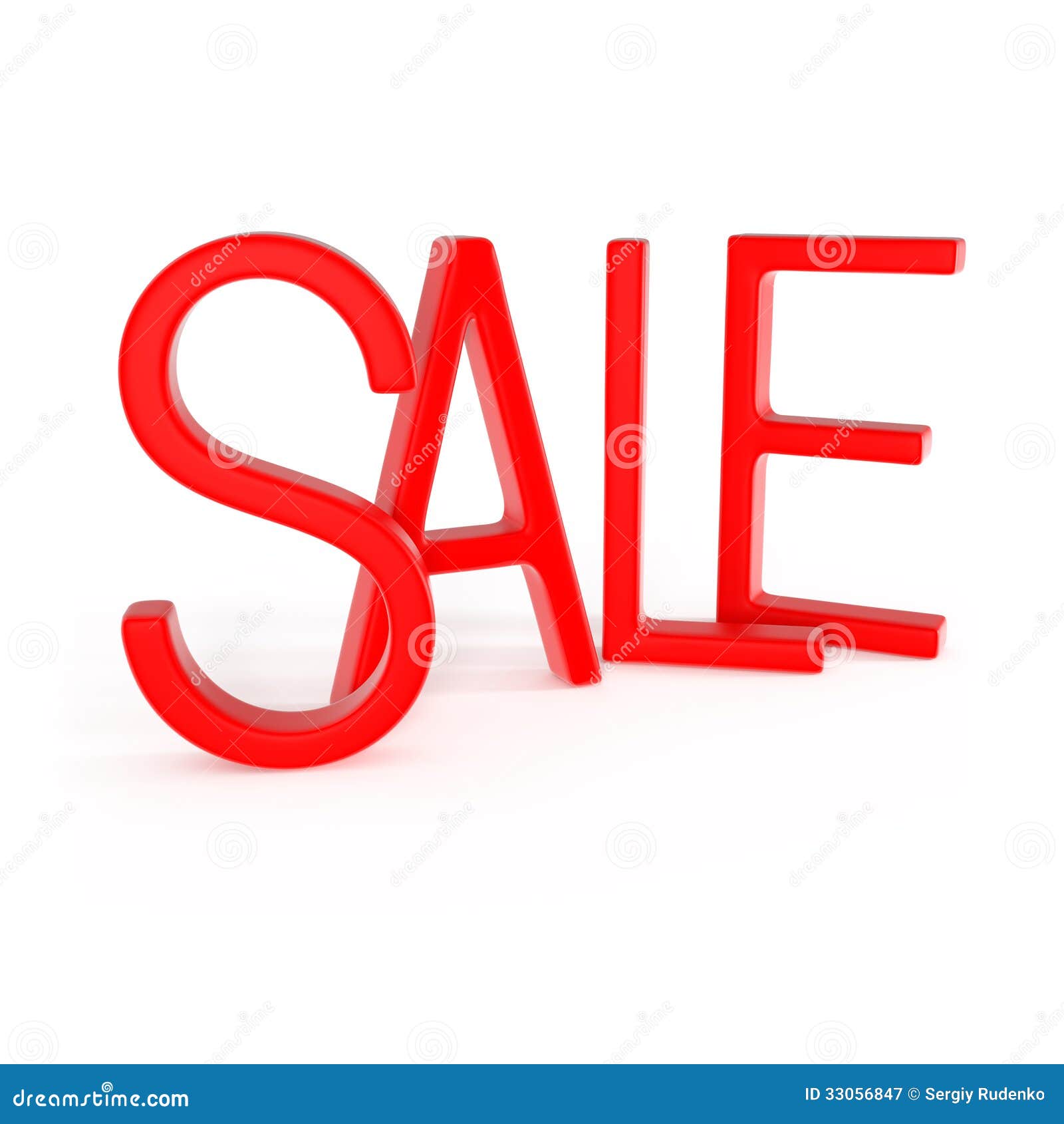 Red Sale word on white stock illustration. Illustration of background ...