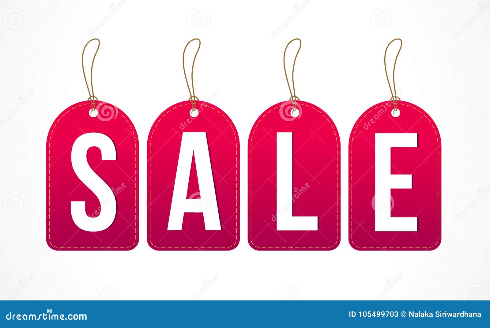 Red Sales Tags stock vector. Illustration of promotional - 105499703