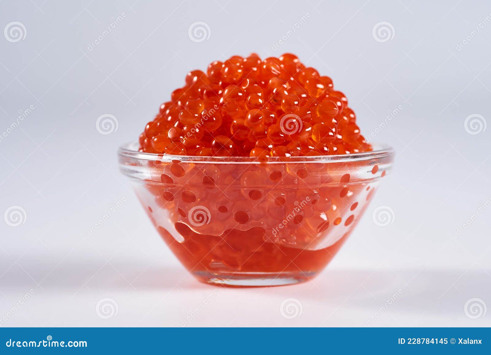 Red Salmon Roe Isolated on White Stock Image - Image of snack, caviar ...