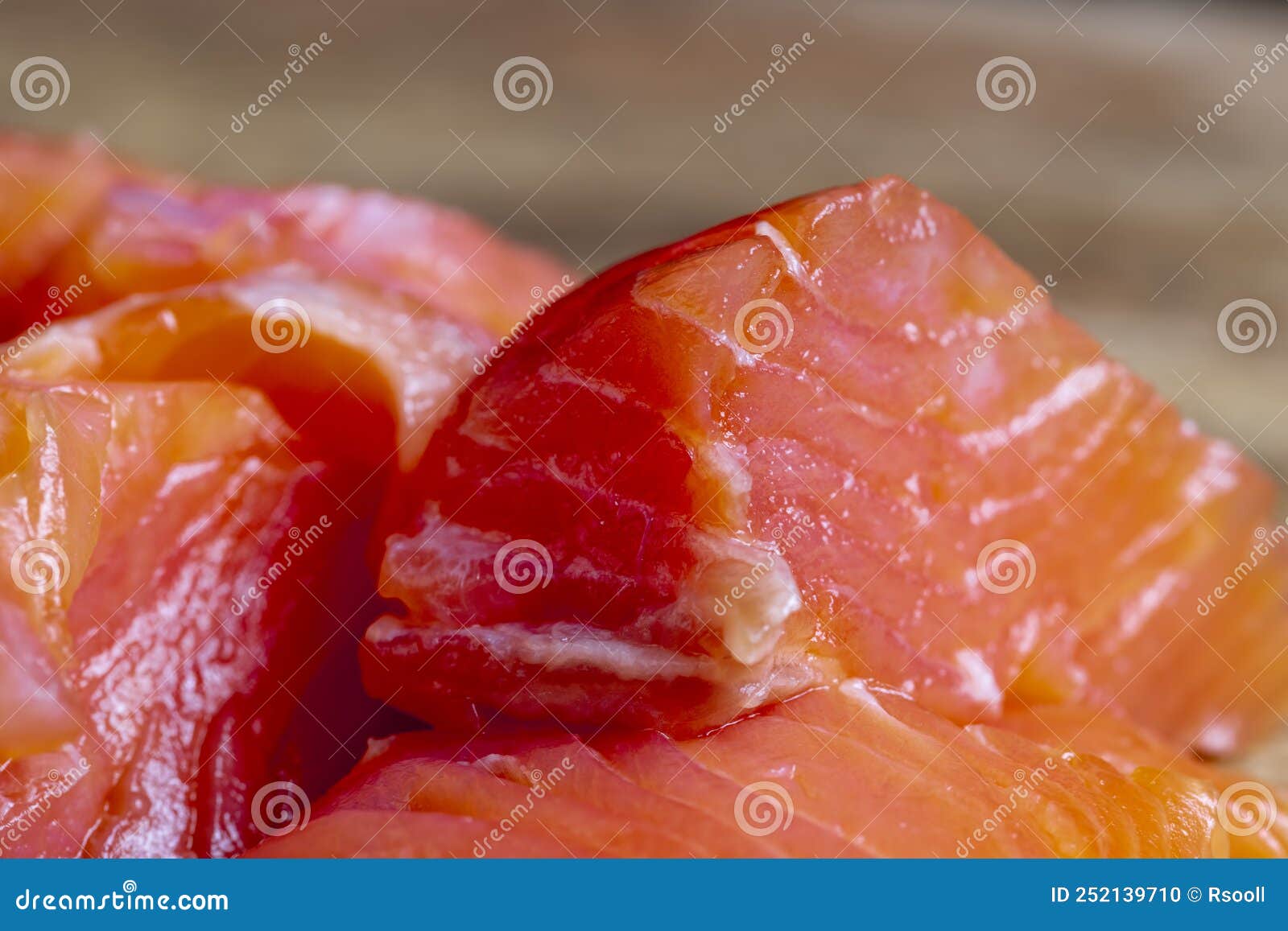 Red Salted Fish Cut into Chunks during Cooking Stock Photo - Image of ...