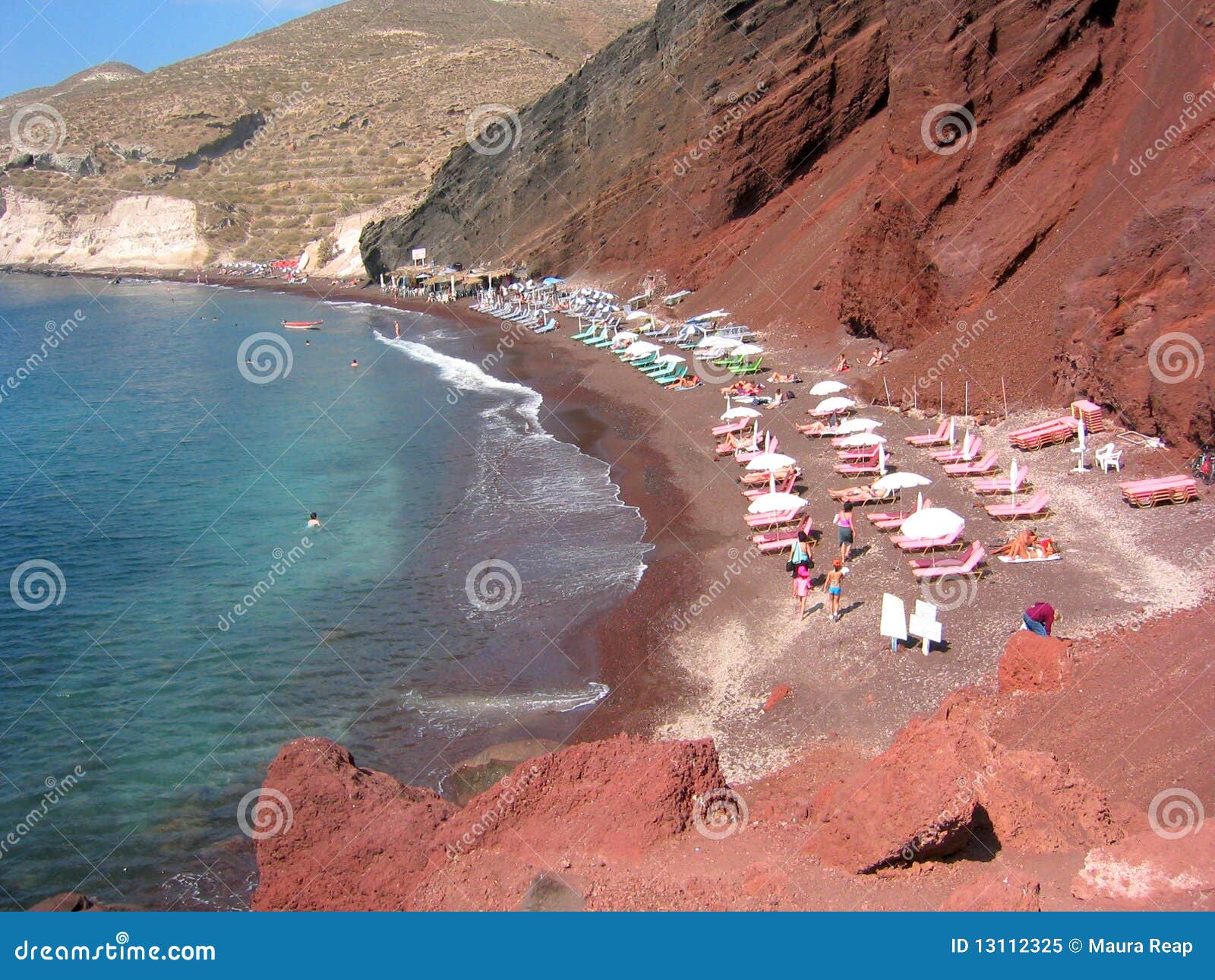Red Sand Beach stock image. Image of resort, panorama - 13112325