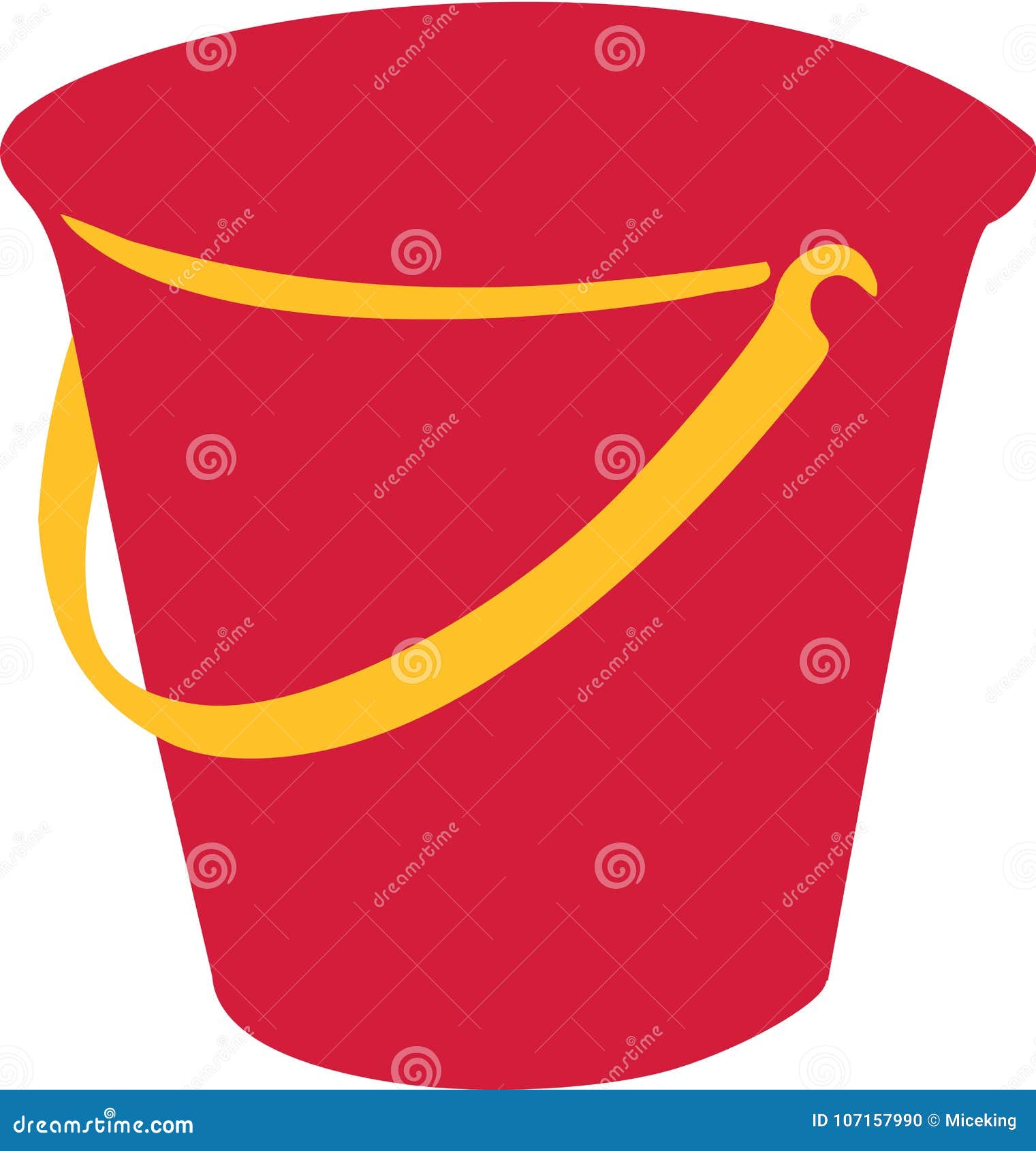 Sand Bucket, Shovel And Rake Cartoon Vector | CartoonDealer.com #121357867