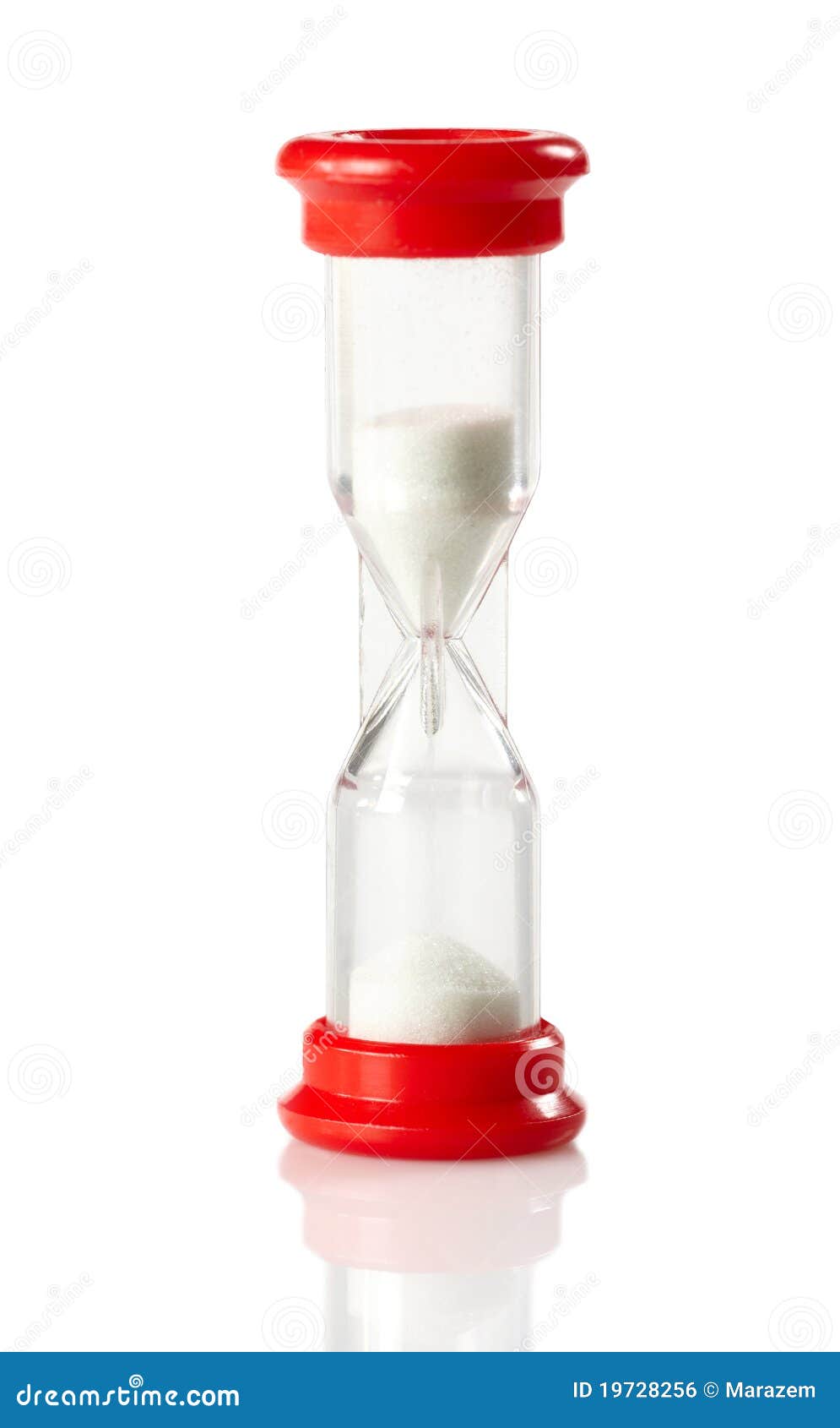 Red sand clock stock photo. Image of clock, white, plastic - 19728256