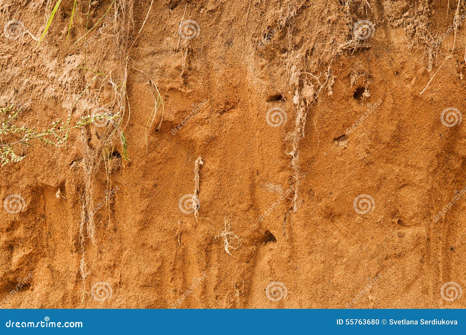 Red Sand Crumbling stock photo. Image of scenery, abstract - 55763680