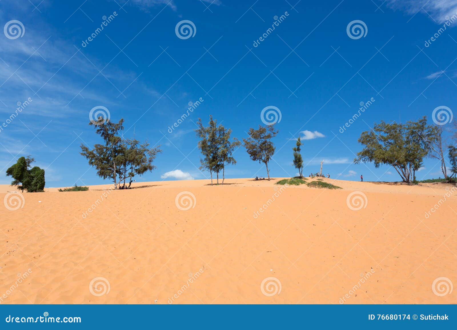 Red Sand Dune Desert in Mui Ne Stock Photo - Image of heat, countryside ...