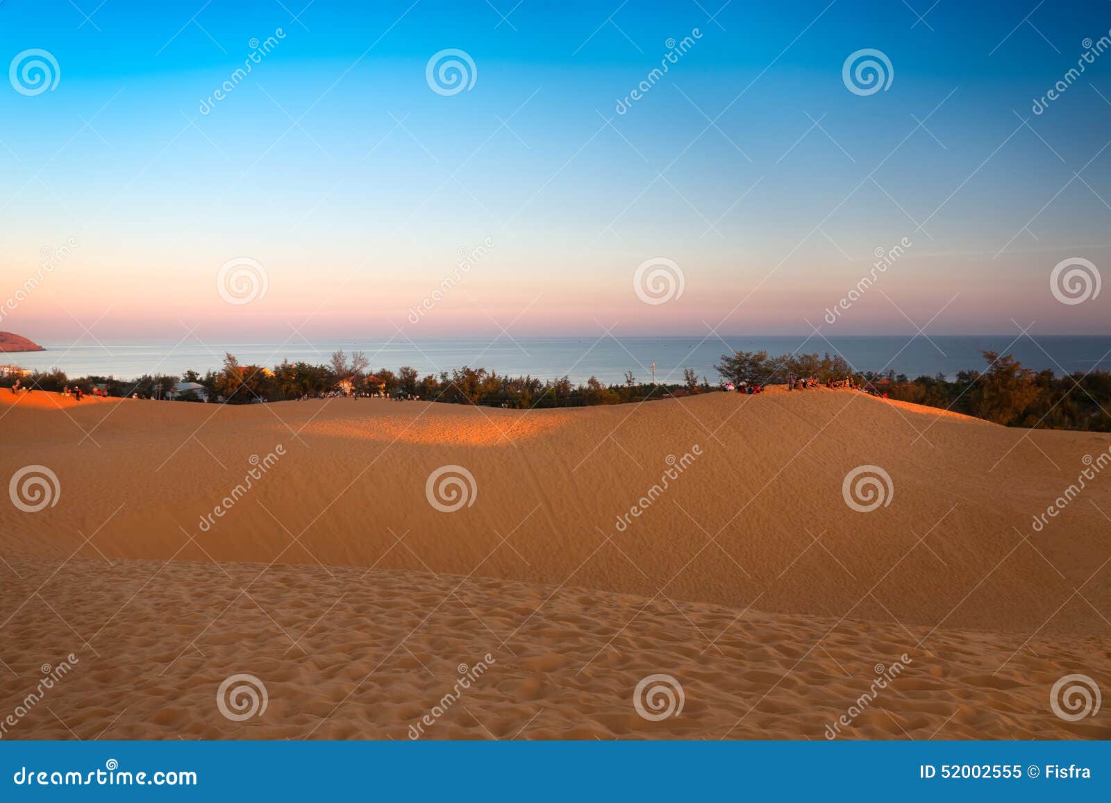 Red Sand Dunes in Mui Ne at Sunset, Vietnam Stock Image - Image of ...