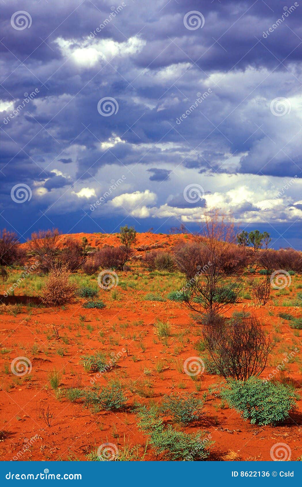Red sand, before rain stock photo. Image of adventure - 8622136
