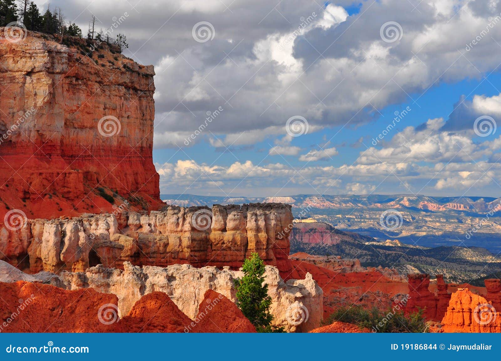 Red Sandstone Canyon Cliffs at Bryce Canyon. Stock Photo - Image of ...