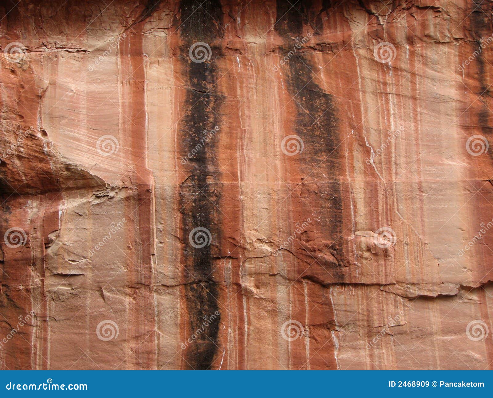 Red sandstone cliff stock image. Image of face, cracked - 2468909