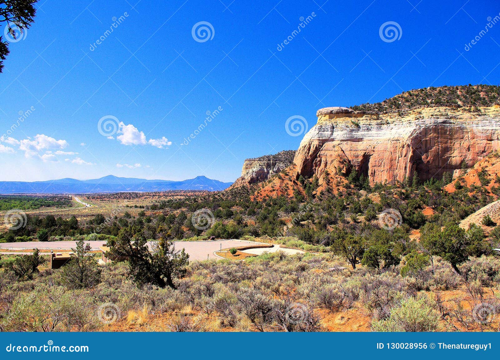 Red Sandstone Desert Bluff in New Mexico Stock Photo - Image of geology ...