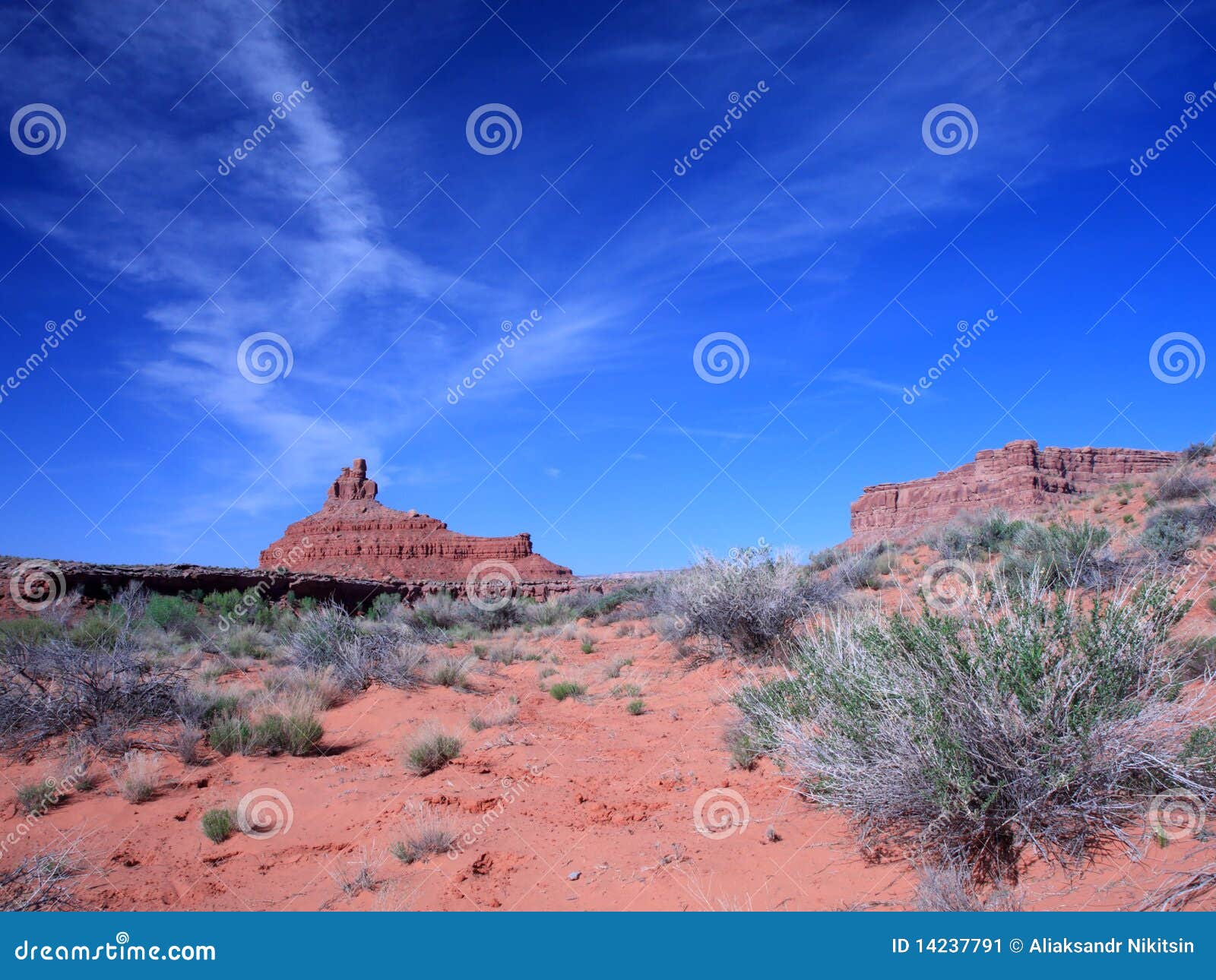 Red Sandstone Formation in Utah Stock Image - Image of blue, utah: 14237791