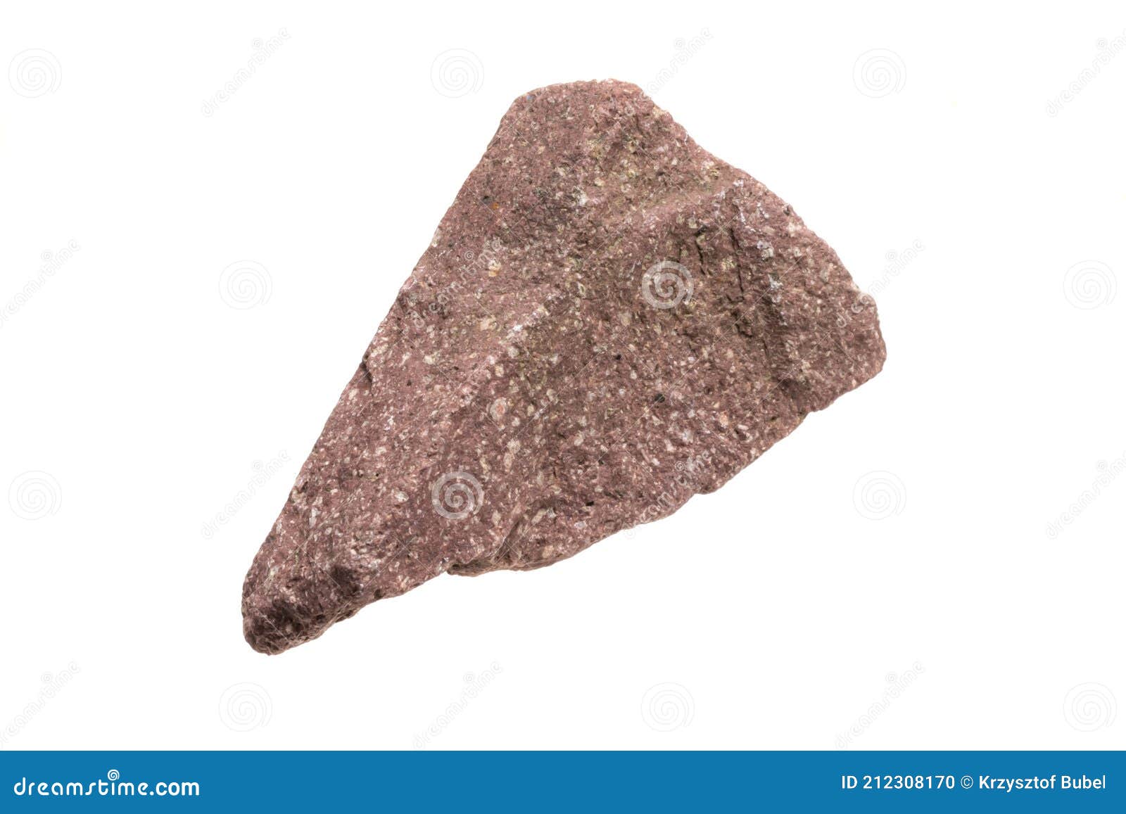 Red Sandstone on a White Isolated Background Stock Photo - Image of ...