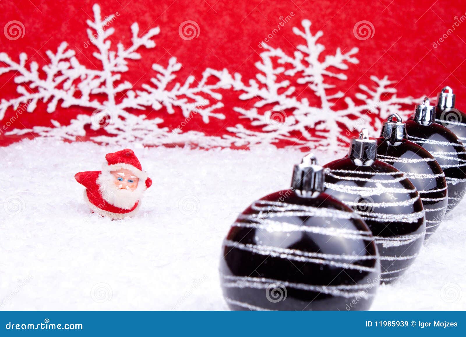 Red Santa Figure on Red Background Stock Image - Image of tradition ...