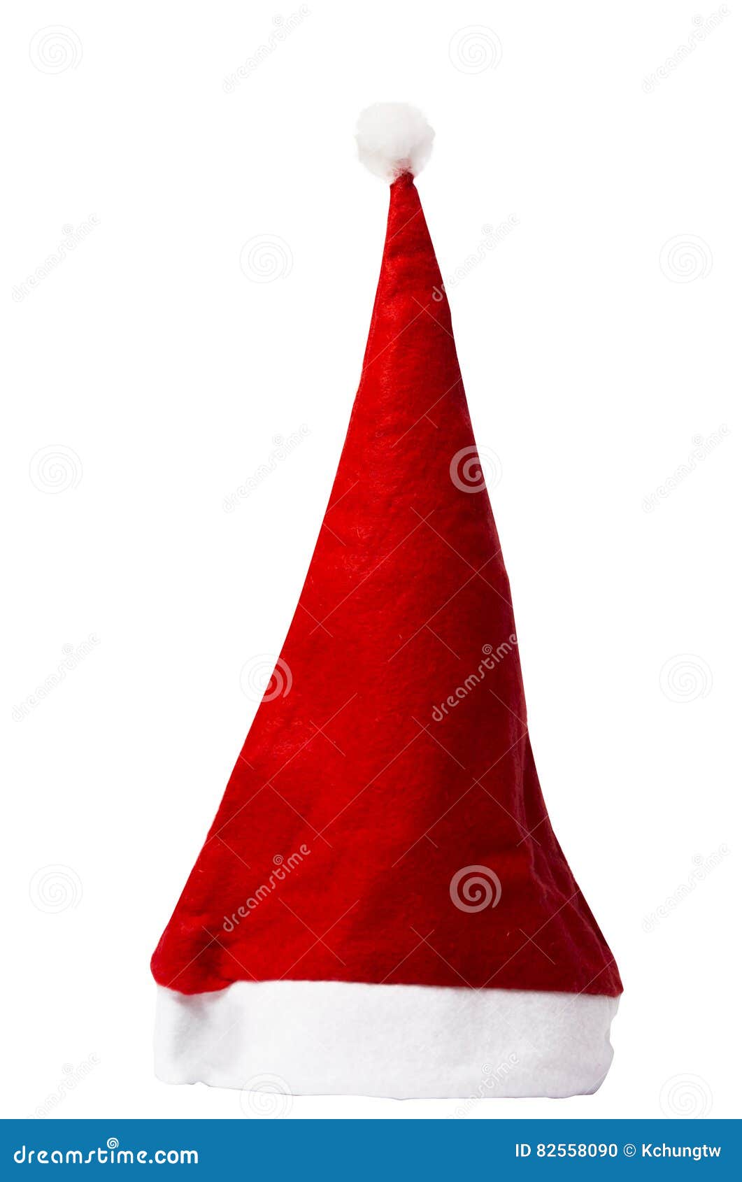 Red santa hat stock photo. Image of merry, winter, seasonal - 82558090