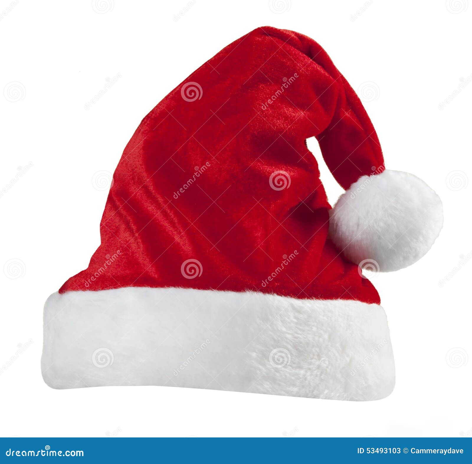 Red Santa Hat Isolated stock image. Image of christmas - 53493103